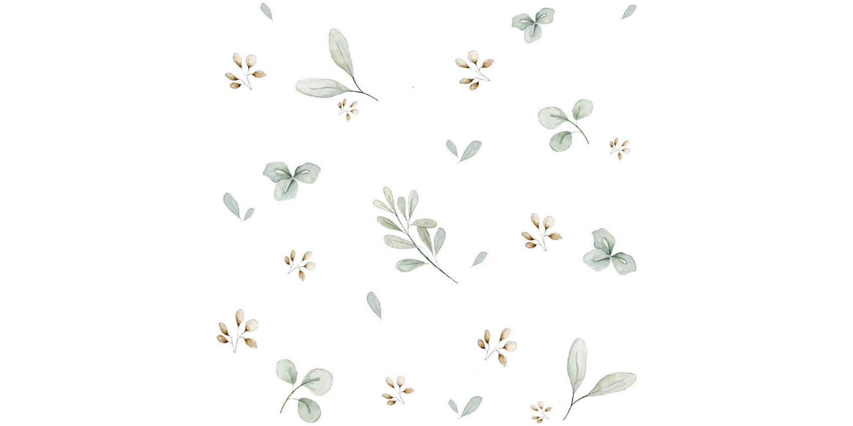 Echantillon papier peint - mini feuilles