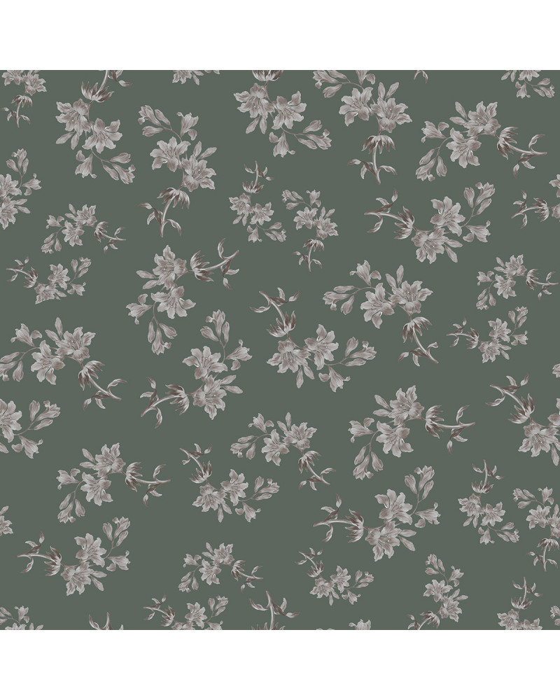 Papier peint vert royal vintage