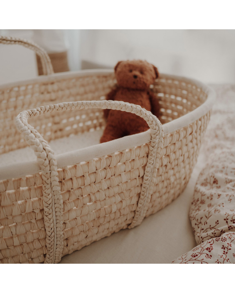 Couffin bébé en fibres naturelles
