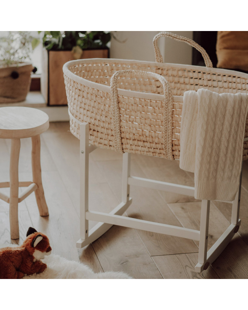 Couffin bébé en fibres naturelles