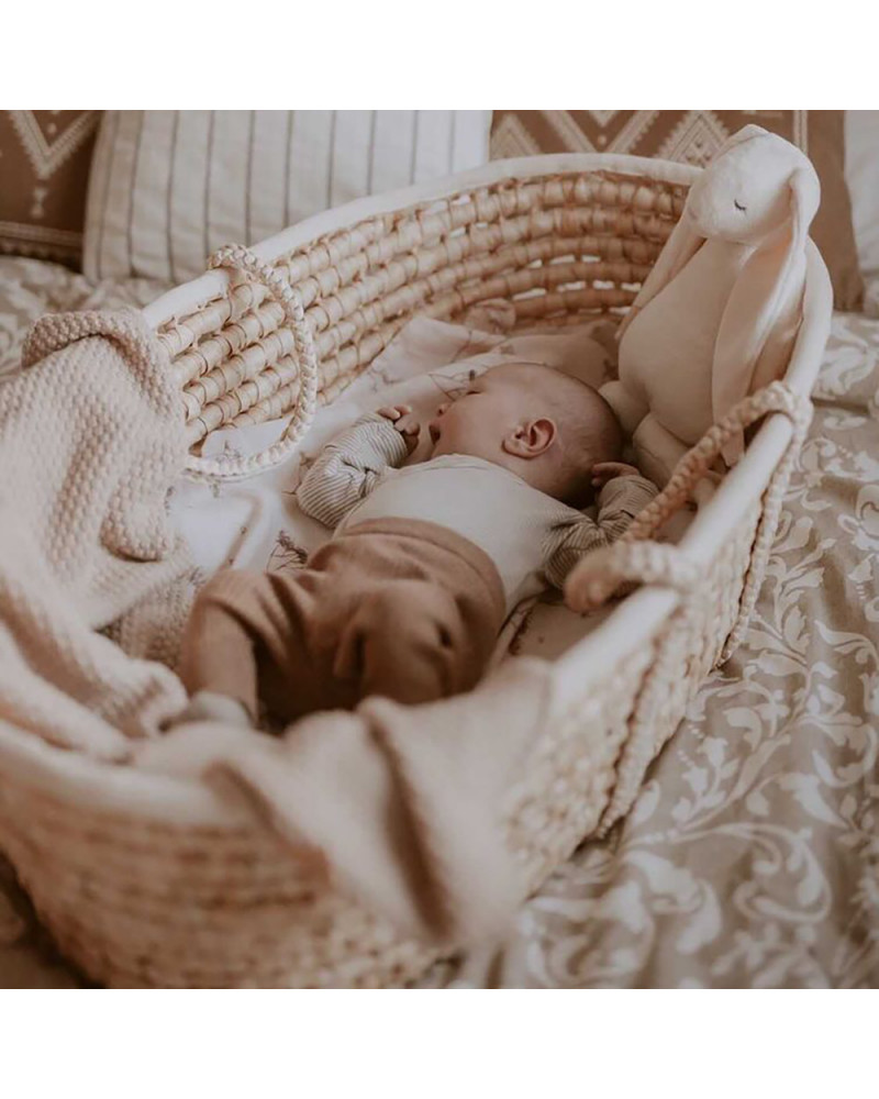 Couffin bébé en fibres naturelles
