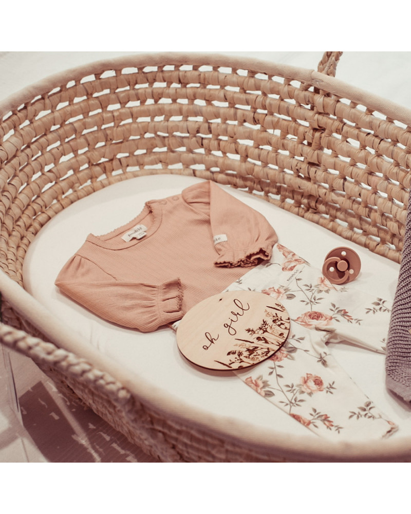 Couffin bébé en fibres naturelles