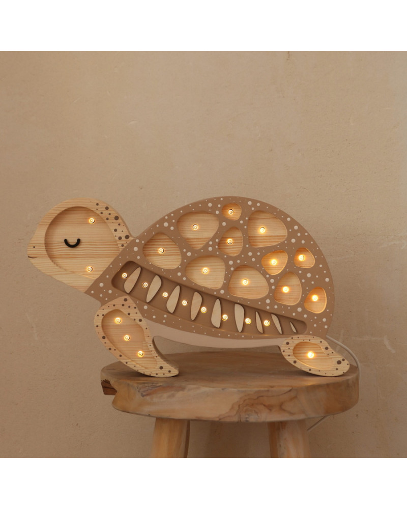 Lampe veilleuse en bois tortue - Sand Dune